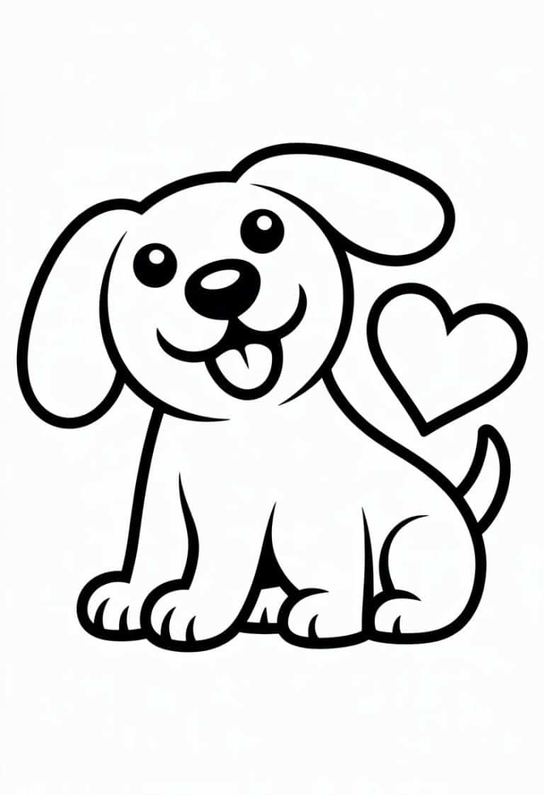 7 I Love My Dog Coloring Pages To Inspire Creativity And Joy
