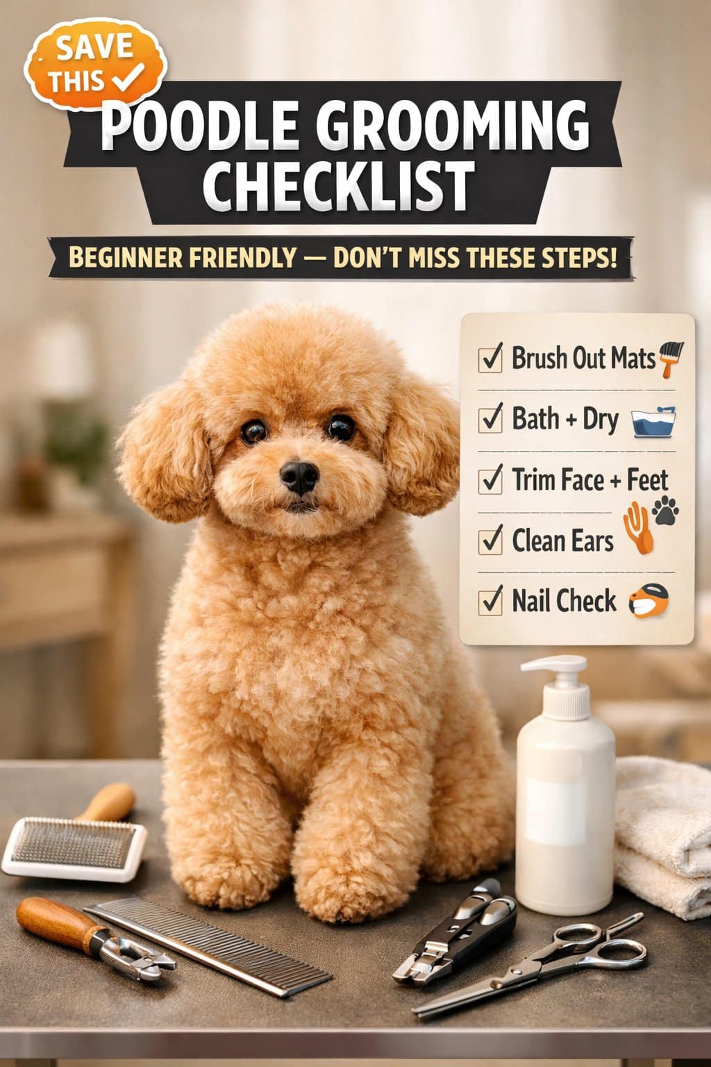 Poodle Grooming Checklist (Beginner Friendly)