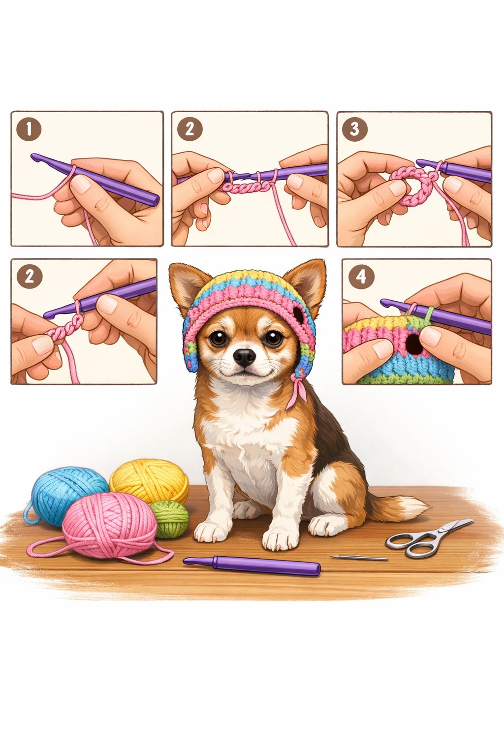 How To Crochet A Dog Hat For Beginners: A Simple Step-by-Step Guide